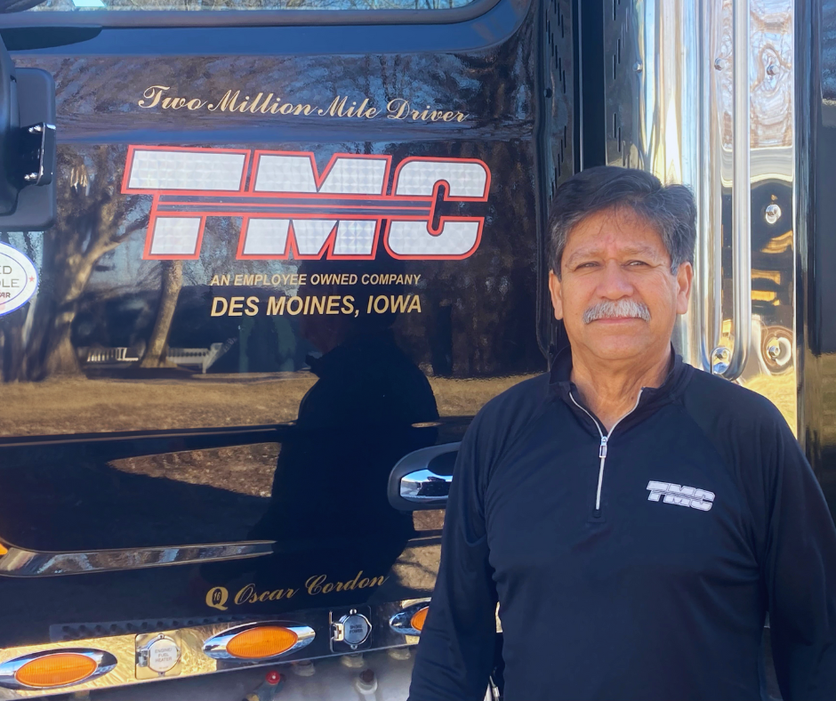 Oscar Cordon Named Driver of the Quarter for Q3 2023 - TMC Transportation